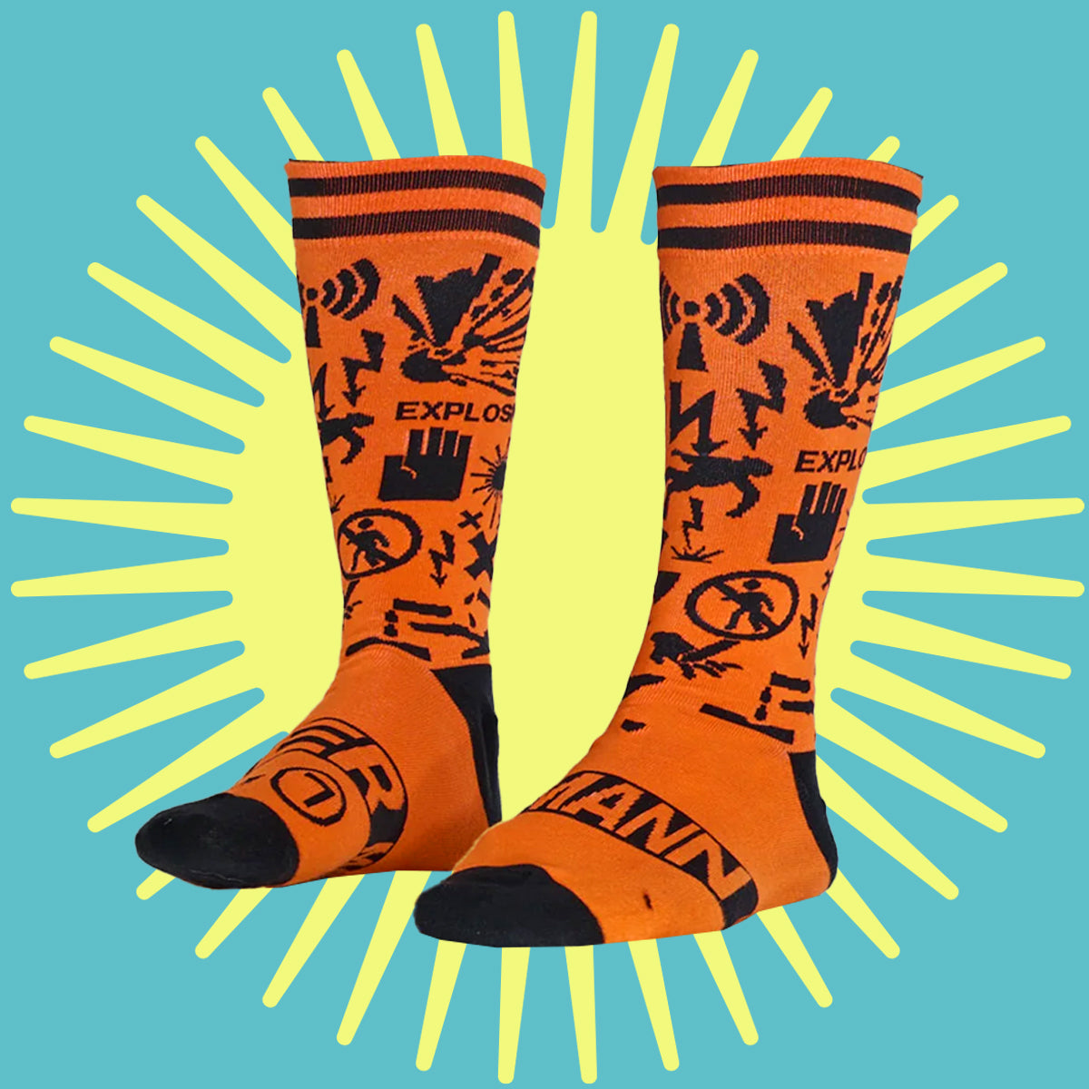 ‘Warning Signs' Socks – Hermann.studios
